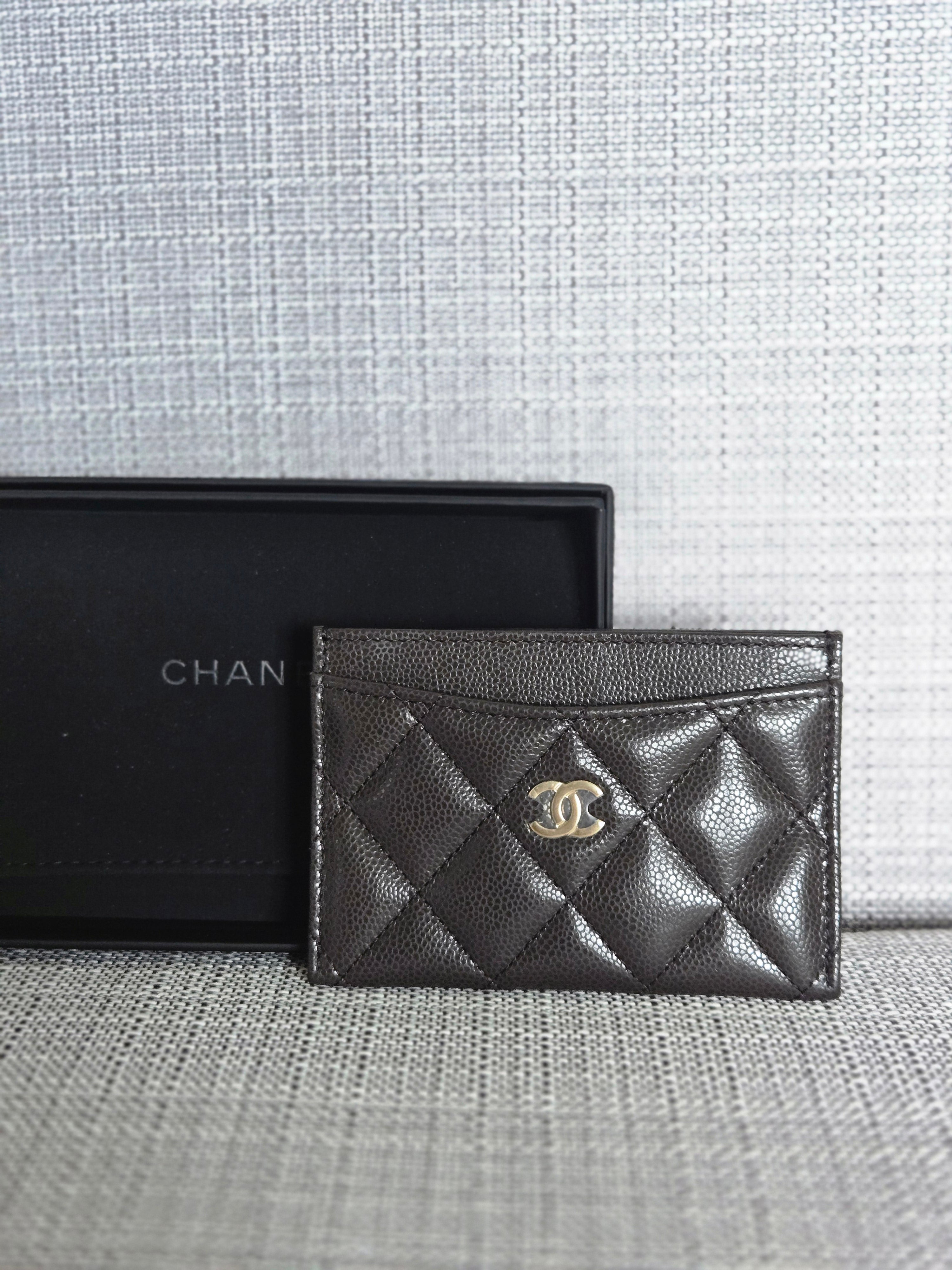 Chanel 2024/2025 25C collection Dark Chocolate Brown Caviar LGHW Flat ...